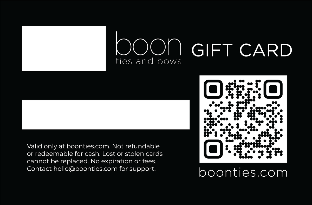 Boon Gift Card – Boon Ties